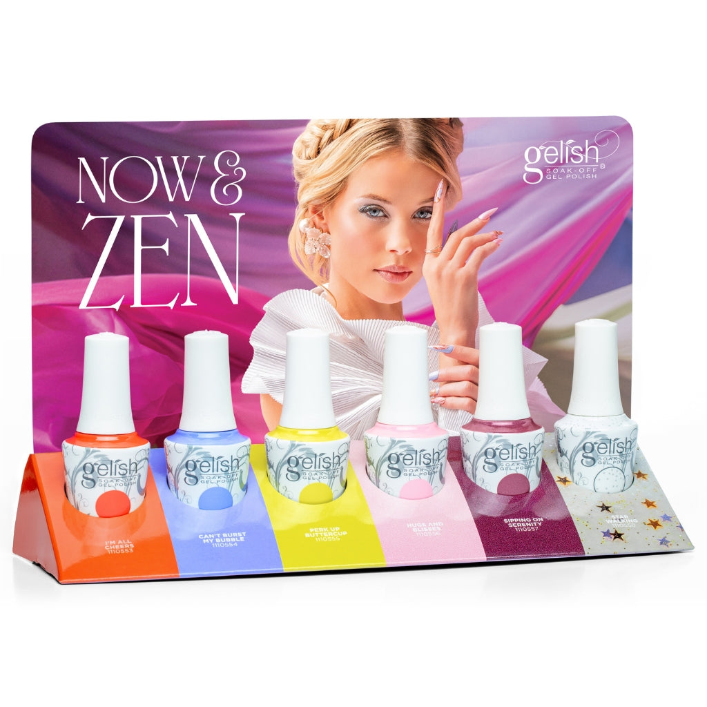 PROMO COLECCION ESMALTE GELISH SP25 NOW & ZEN C/6 ITEM-1130096 – Probell