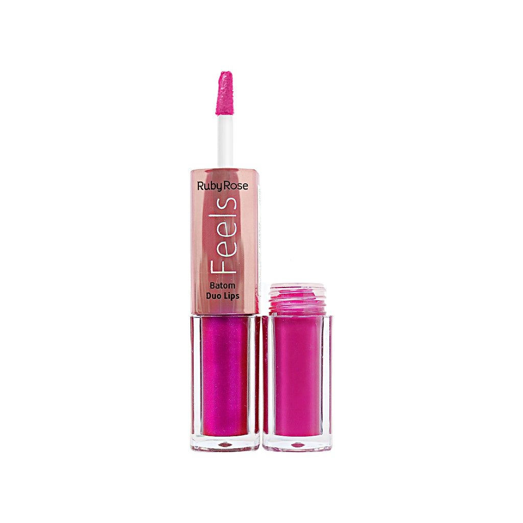 LABIAL LIQUIDO DUO METALIC+MATTE RUBY ROSE FEELS-359 HB-8225-2 6ML – Probell